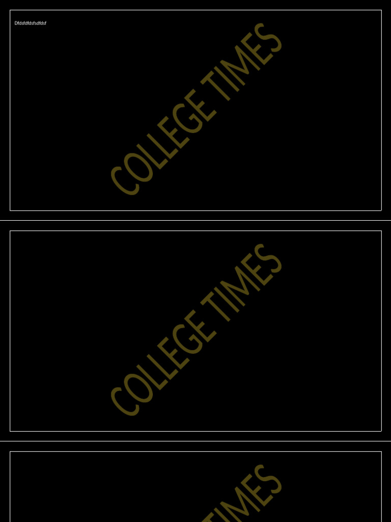 Basic Template For College Times | PDF