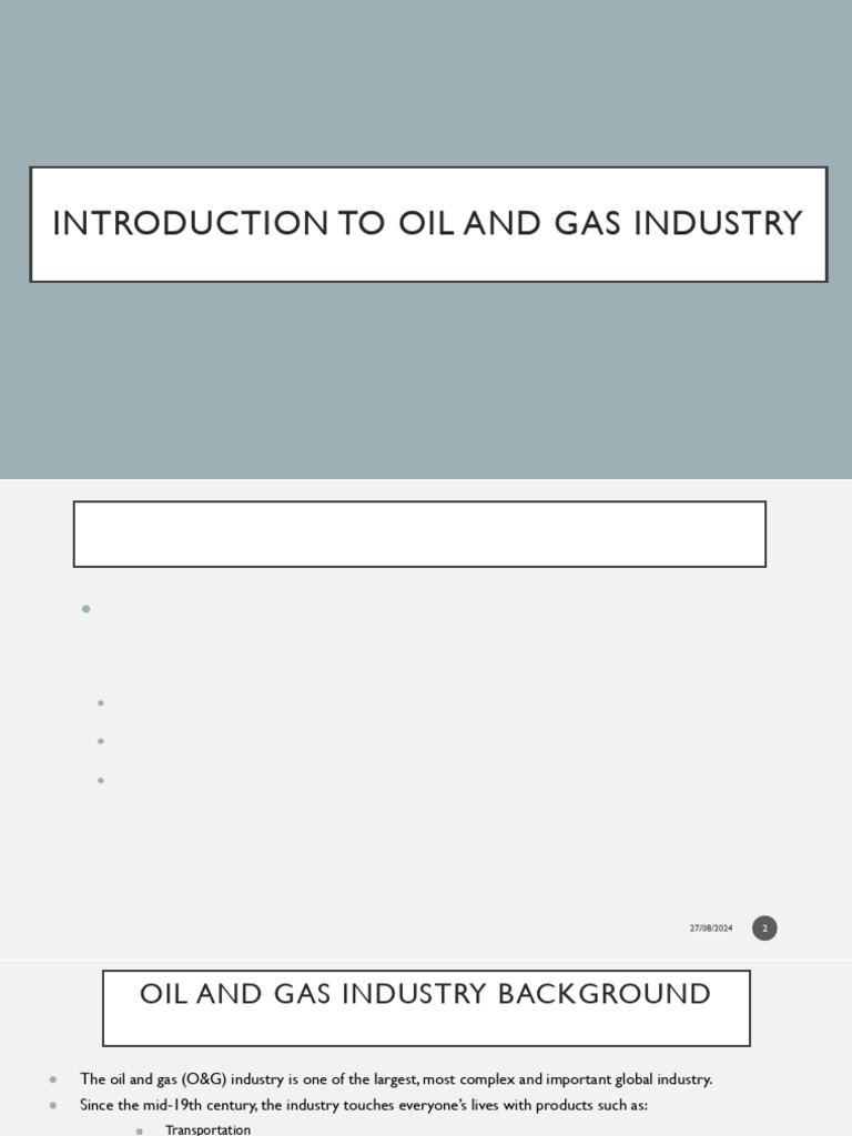 Overview of Oil and Gas Industry Basics | PDF | Oil Refinery | Petroleum