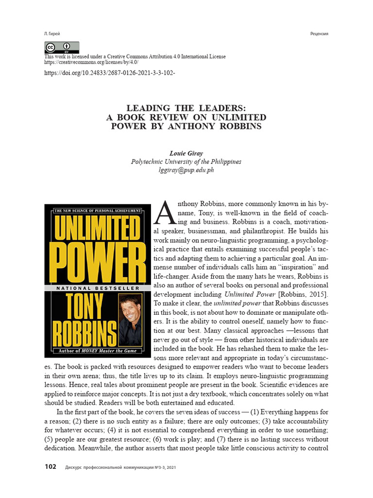Leading The Leaders A Book Review On Unl | PDF | Emotions | Grit ...
