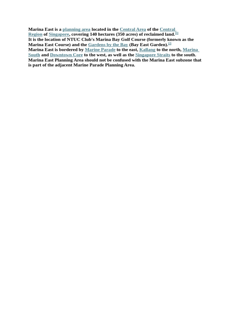 Marina East | PDF