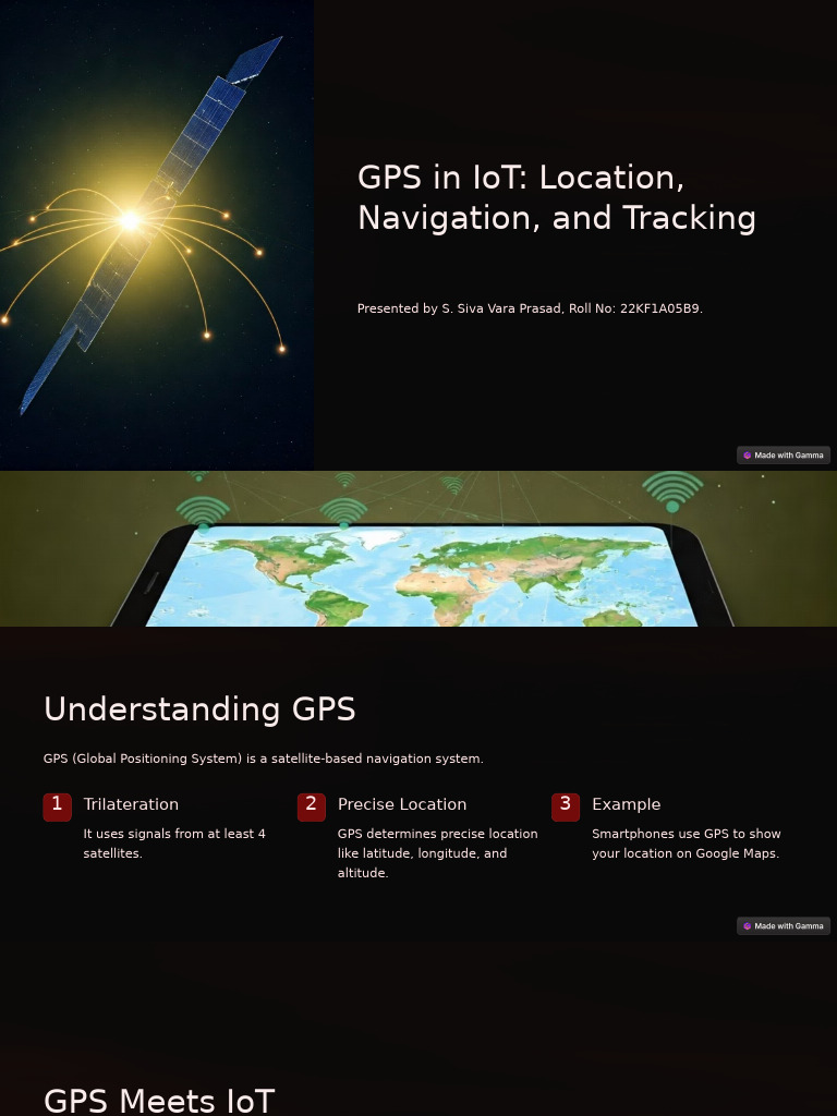 GPS in IoT Location Navigation and Tracking1 | PDF | Global Positioning ...