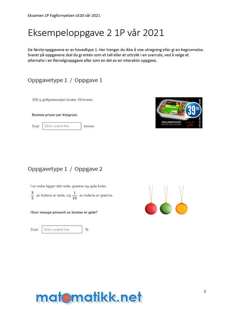 1P V21 LK20 eksempel 2 | PDF