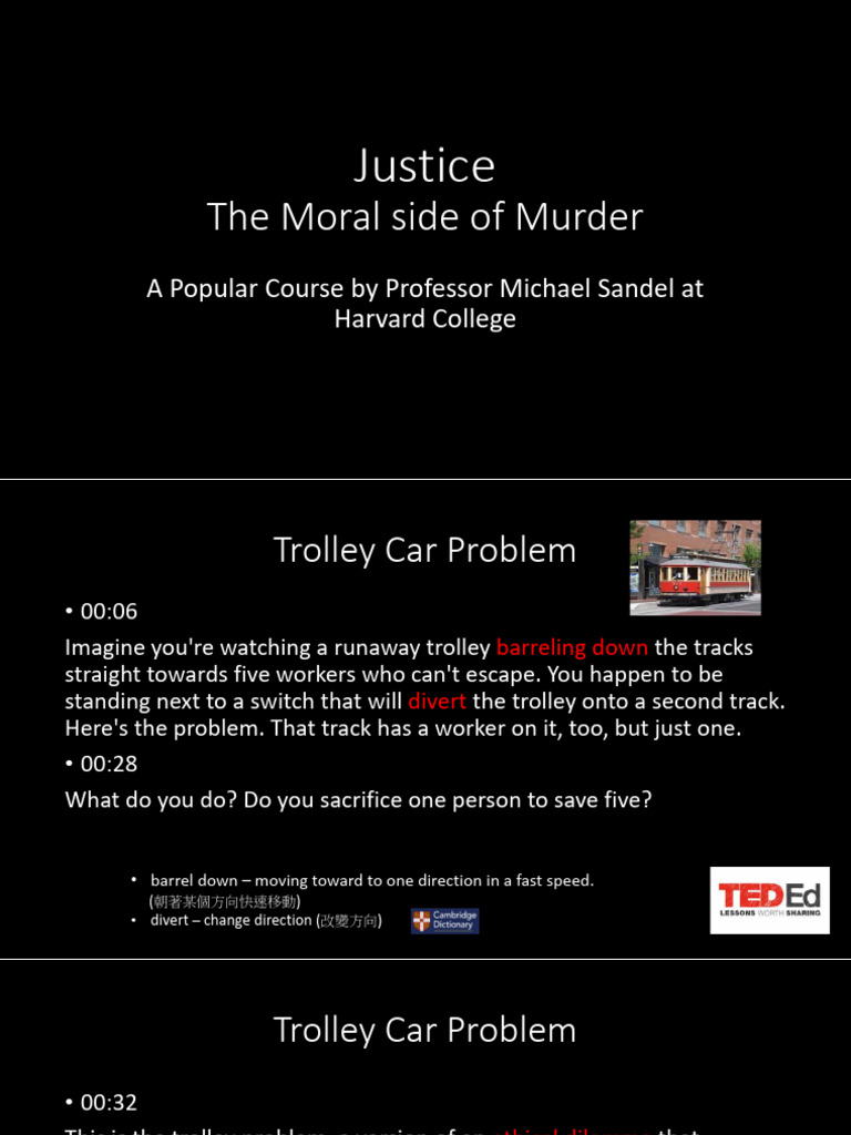 w10 - Justice The Moral Side of Murder - Portal | PDF | Utilitarianism ...