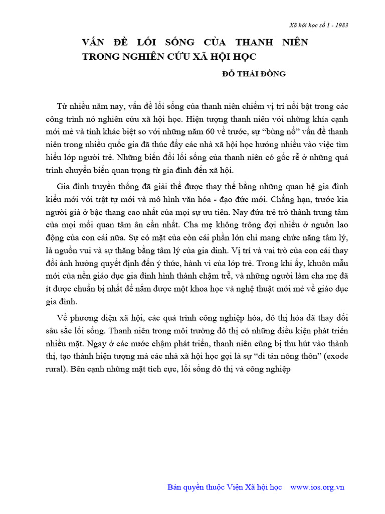 So1 1983 DoThaiDong | PDF