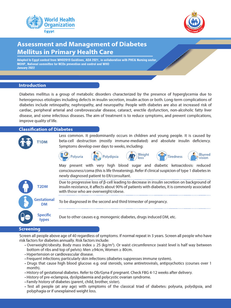 Management of Diabetes Mellitus51 | PDF | Diabetes | Hyperglycemia
