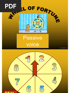 Passive Voice Present And Past Simple Wheel Of Fortune