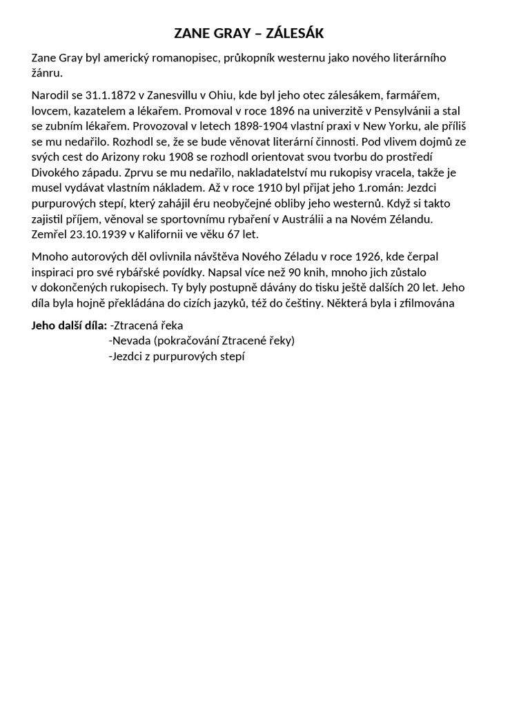 Zane Gray | PDF
