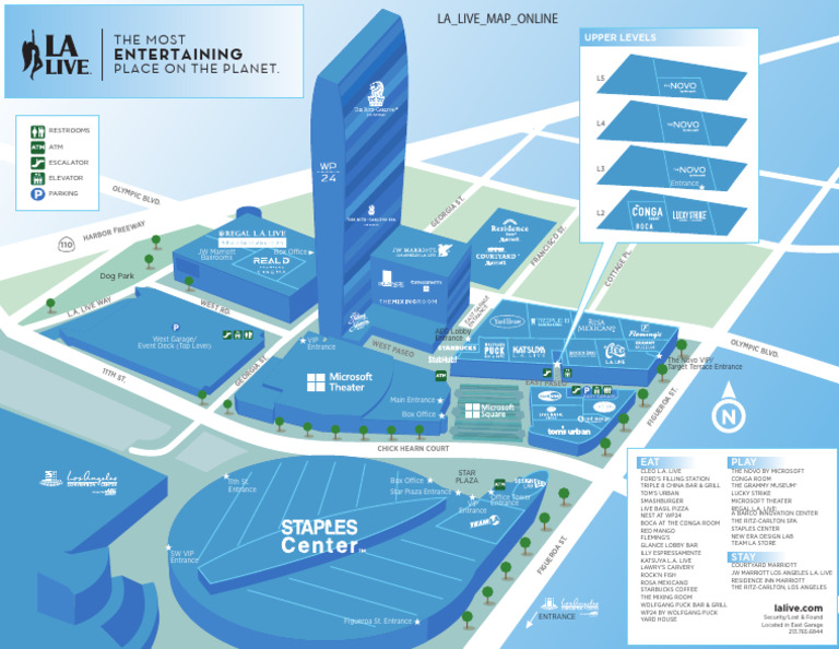 LA Live Interactive Map and Directory | PDF