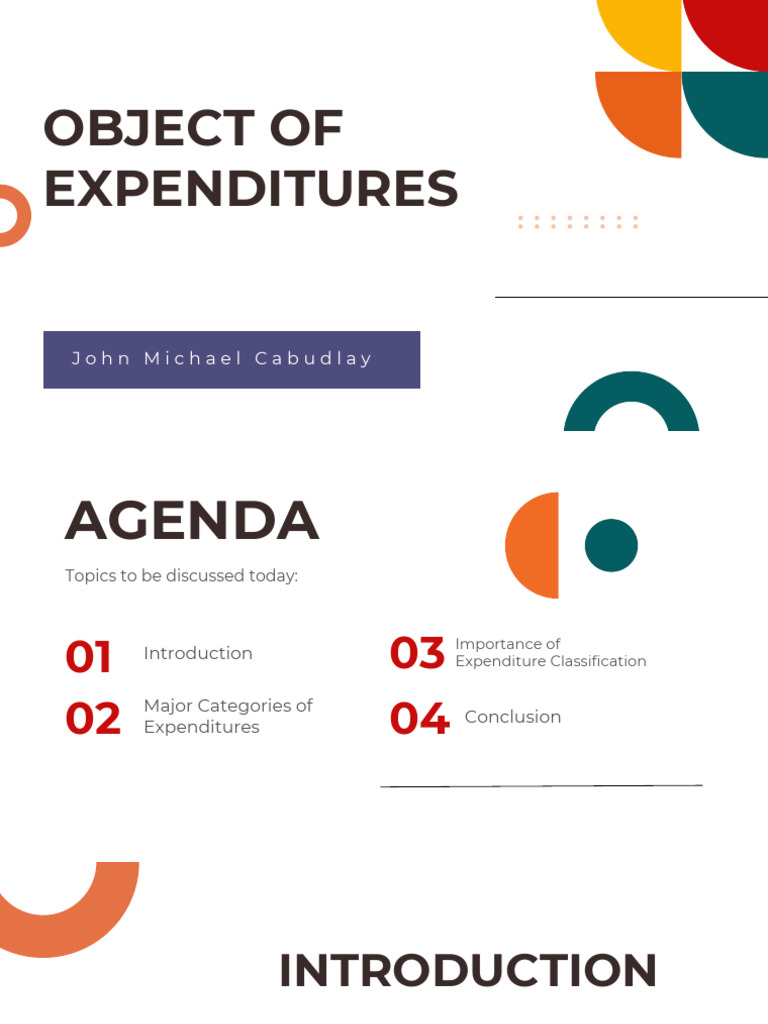 Object of Expenditures | PDF
