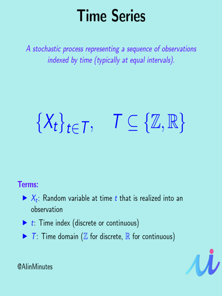 Basic Time Series Concepts | PDF | Autoregressive Model | Stationary ...