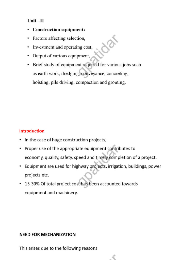 CPM UNIT 2 EQUIPMENTS final | PDF