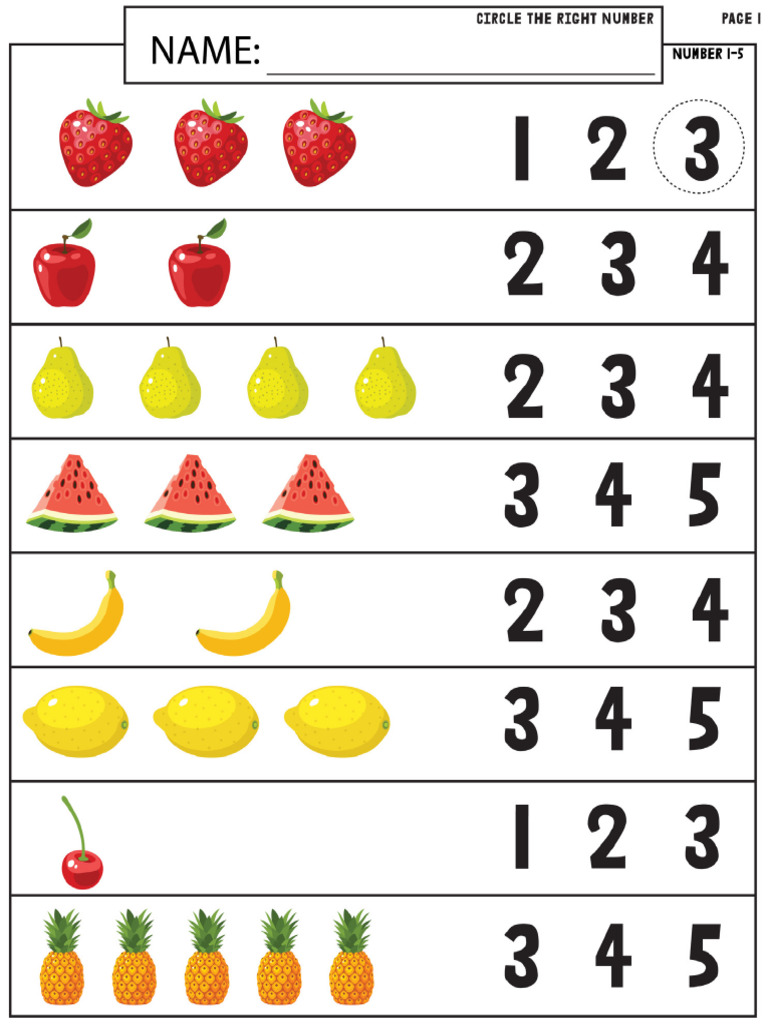 A322 - Preschool Math Worksheets | PDF