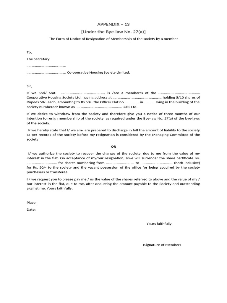 Appendix 13 Bye Lawsno.27 (A) | PDF