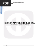 Uputstvo Za Izradu Maturskog Rada | PDF