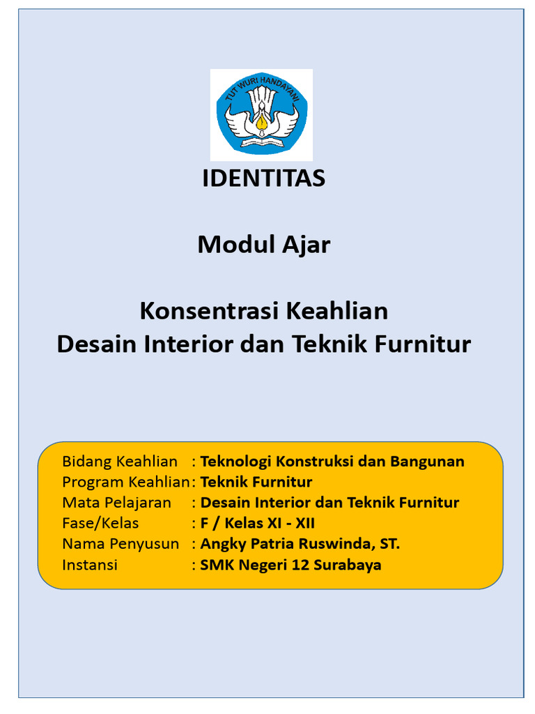 Modul Ajar Desain Interior dan Teknik Furnitur - Desain Interior ...