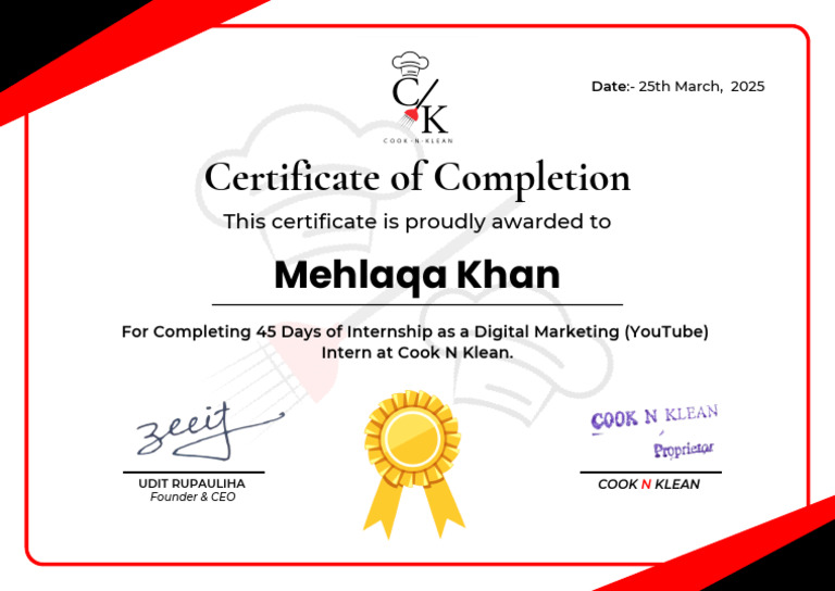 Mehlaqa COC Cook-N-Klean | PDF