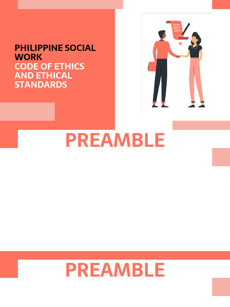 Revised. PHILIPPINE SOCIAL WORK CODE OF ETHICS AND ETHICAL STANDARDS 1 ...