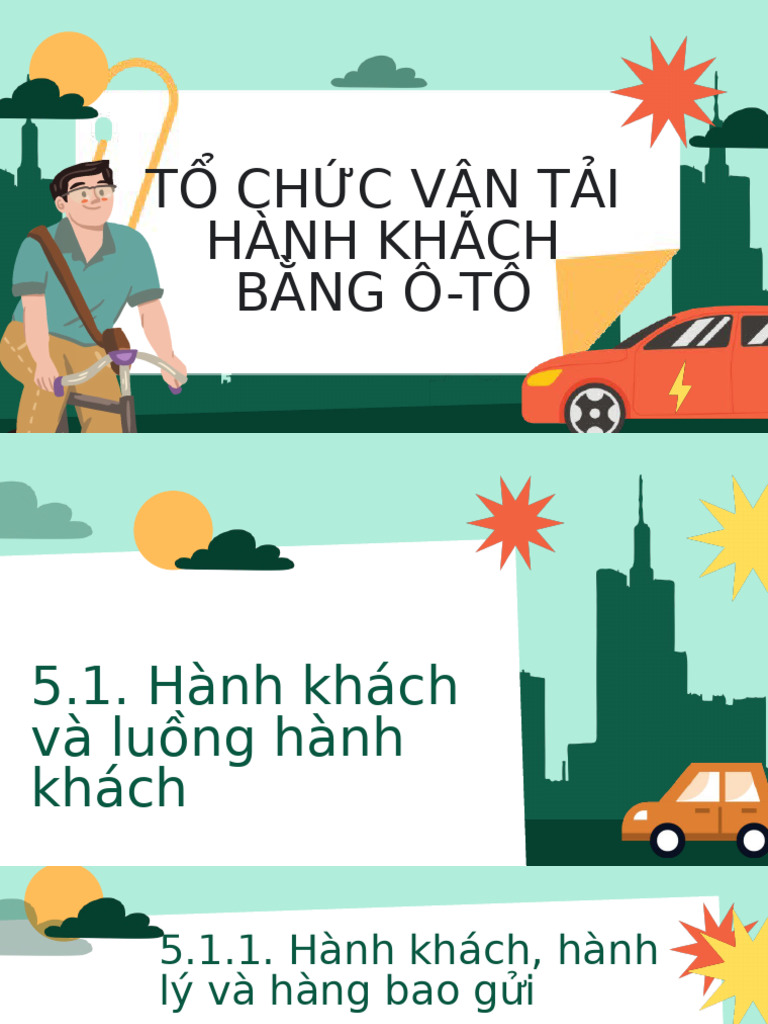 Green Illustrative Green Transportation Presentation | PDF