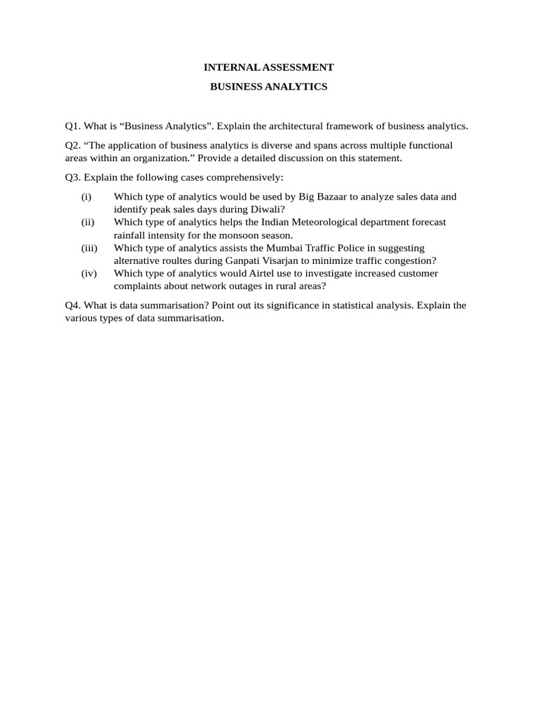 Internal Assessment | PDF