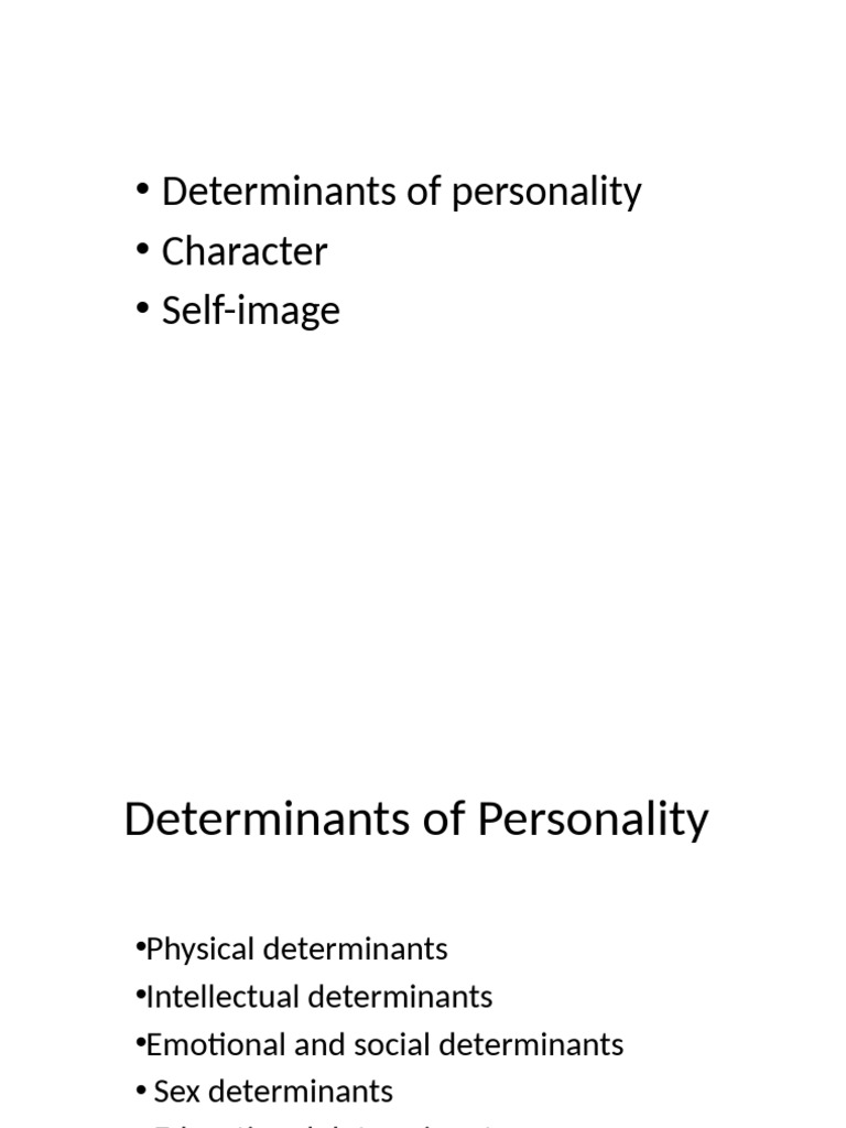 Key Factors Influencing Personality | PDF | Self Esteem | Self Concept