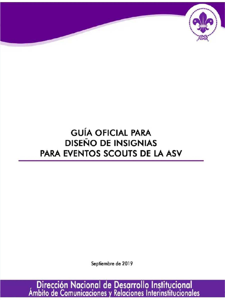 PDF Guia Oficial para Diseo Insignias Eventos Scouts Asv Septiembre ...
