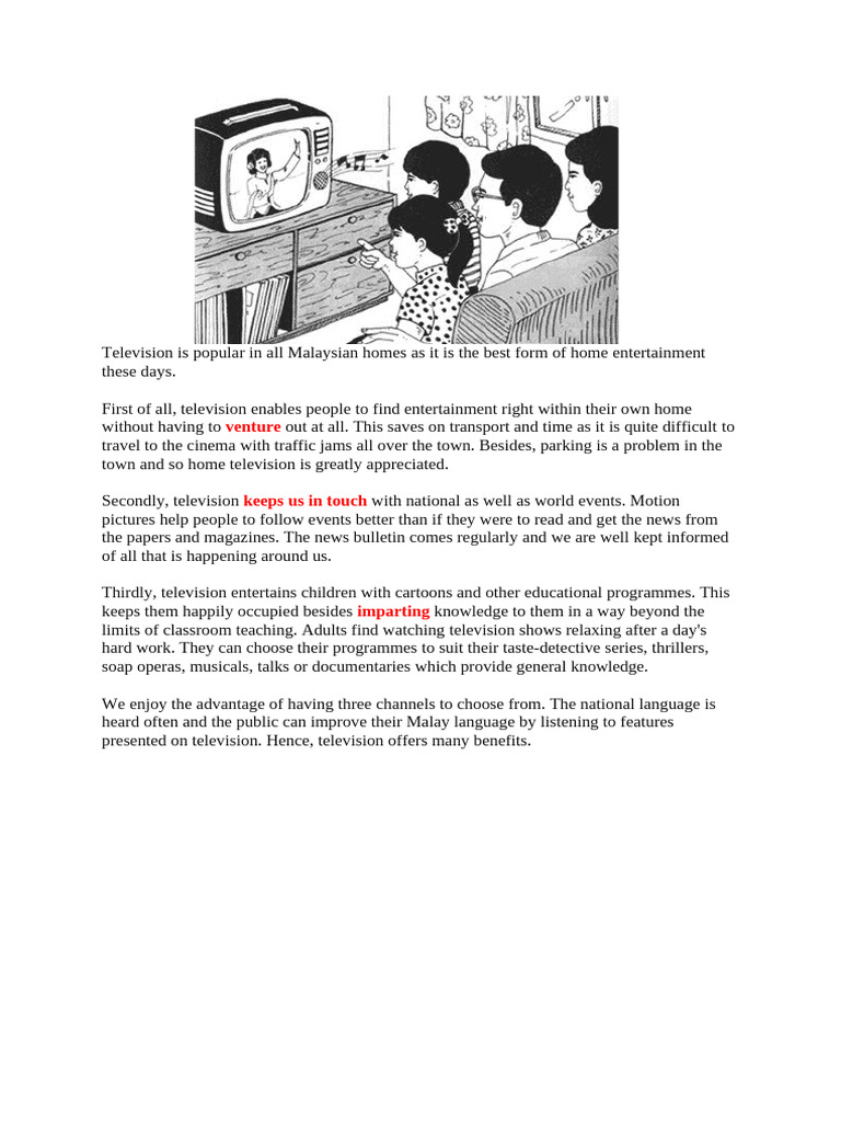 1 The Benefits of TV | PDF