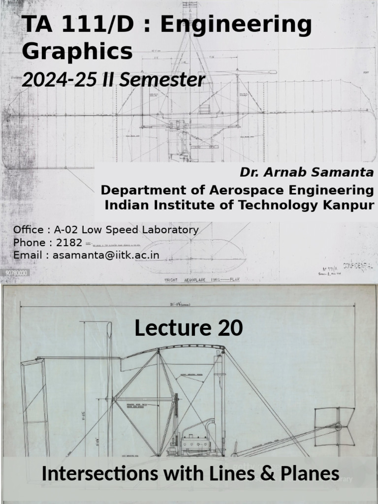 Lecture 20 Intersection Lines Planes 05357438-e42f-4c8f-Afc3-1c3f1e2eaec8 | PDF | Euclidean ...
