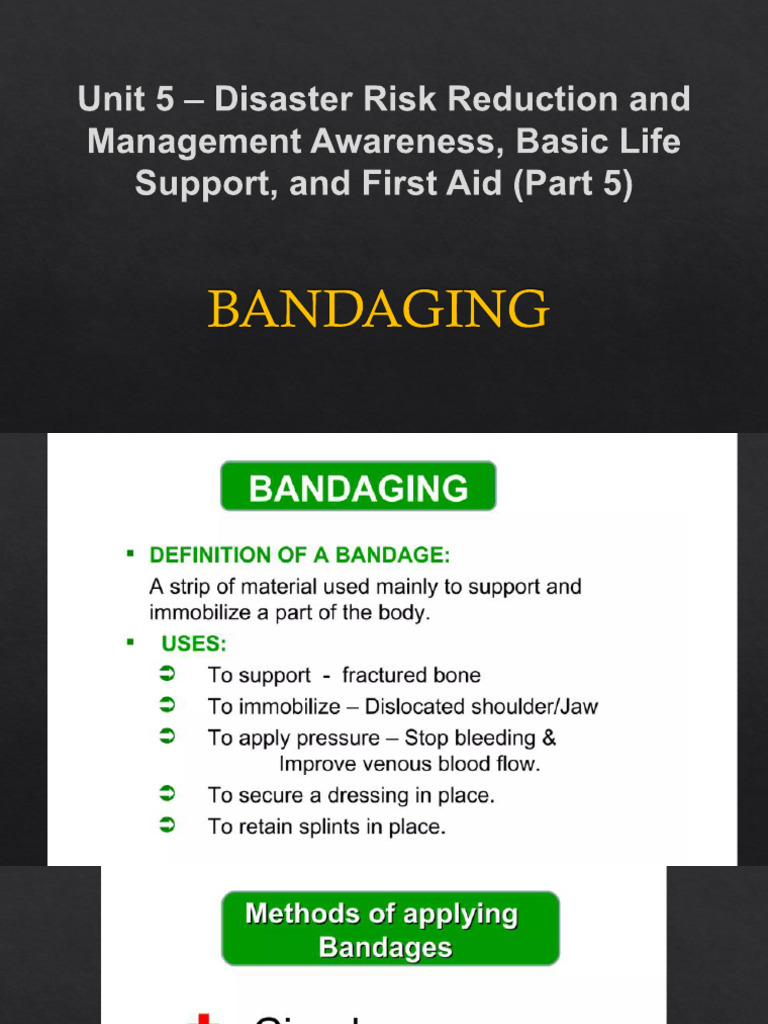 Bandaging Techniques | PDF