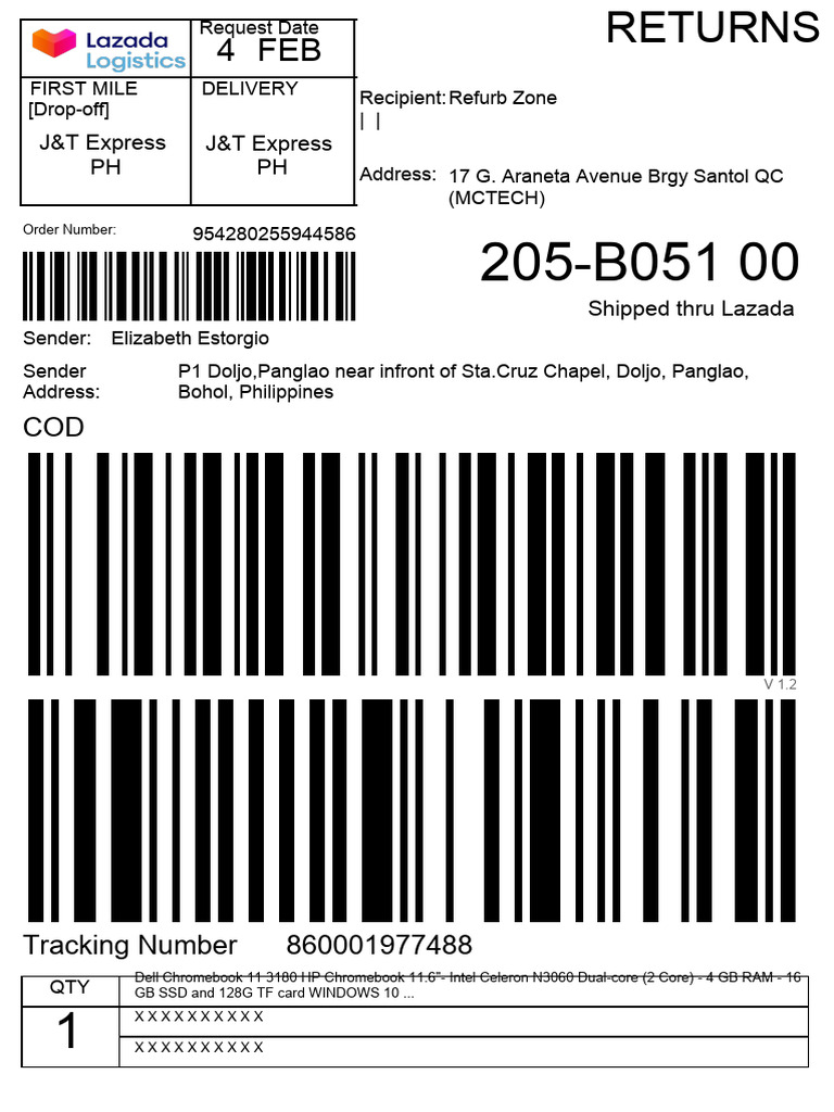 Return Label | PDF