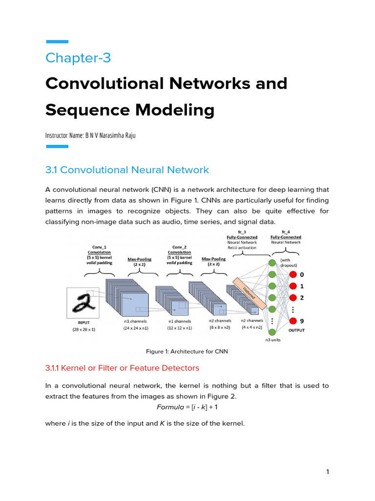 3 Convolutional Networks And Sequence Modeling Pdf Statistical