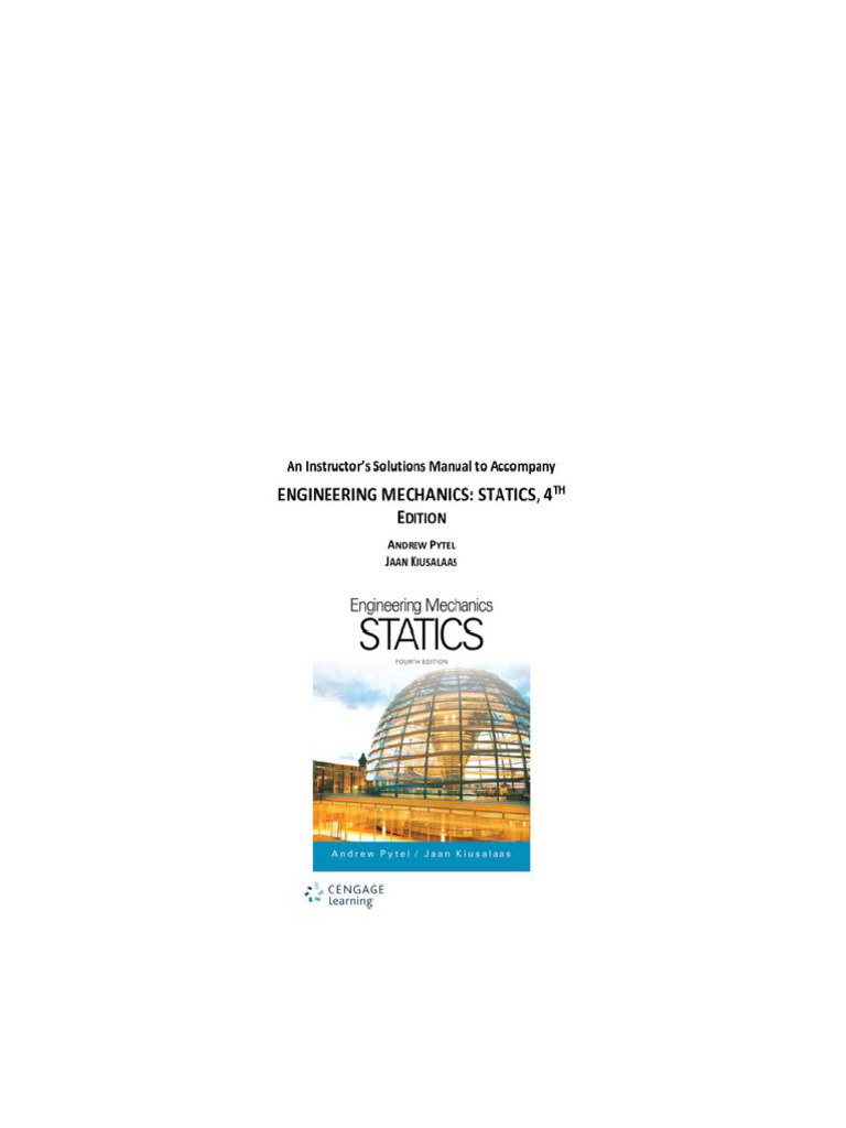 Engineering Mechanics: statics, Instructor's Solutions Manual 4th ...