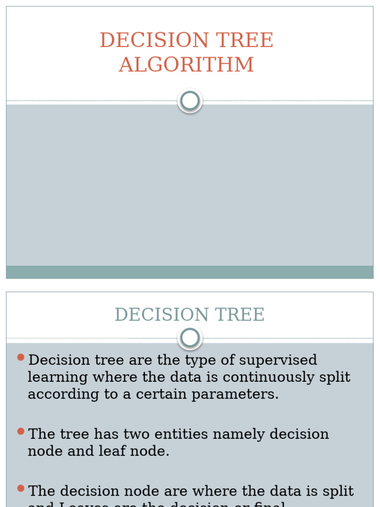 My Decision Tree Algorithm | PDF | Multivariate Statistics | Applied Mathematics