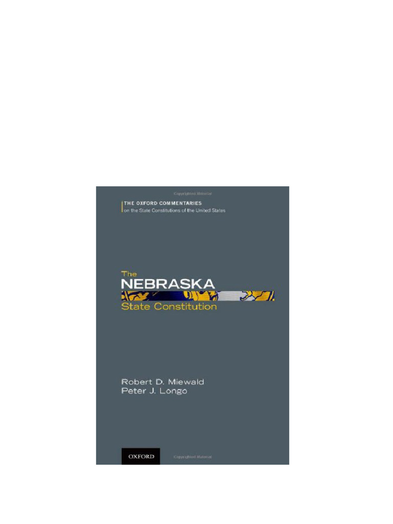 The Nebraska state constitution 1st Edition Miewald download | PDF ...
