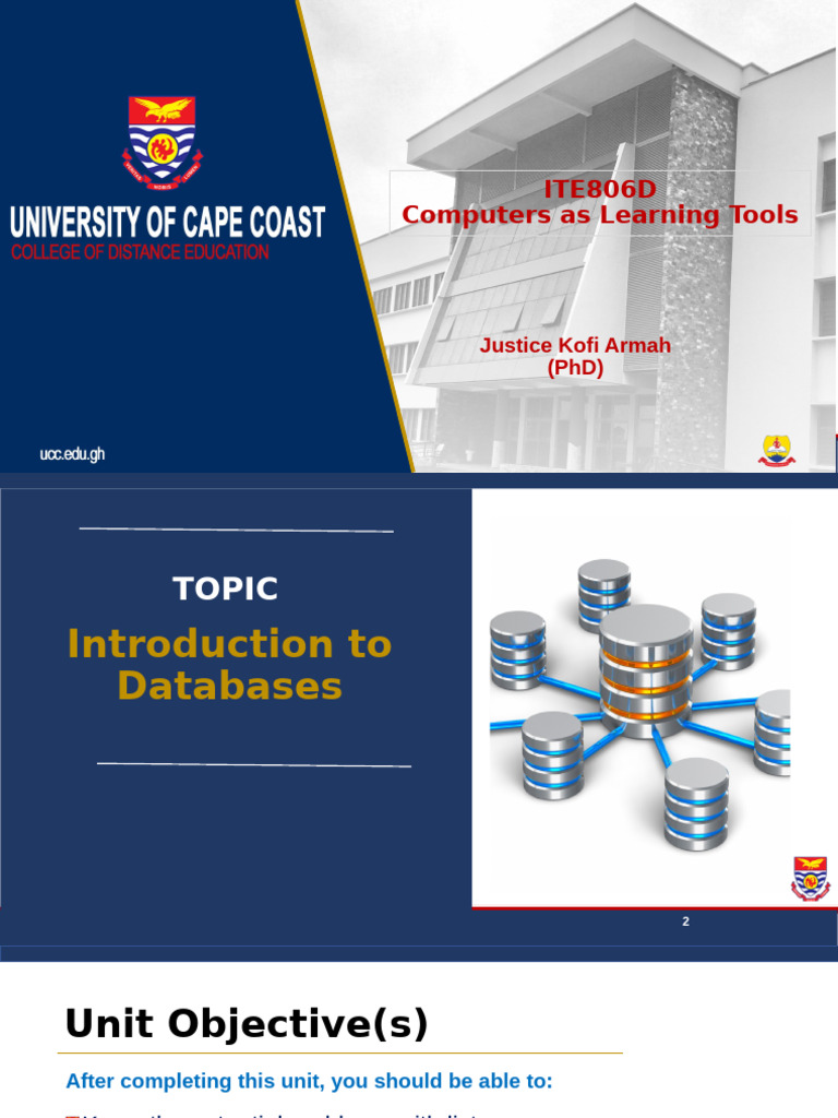 UNIT 1computers As Learning Tools | PDF | Databases | Relational Model