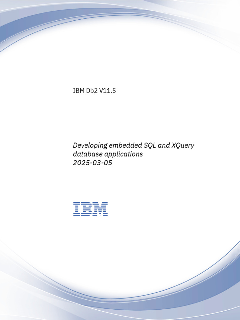 Db2 Dev Embed SQL 115 | PDF | Sql | Ibm Db2