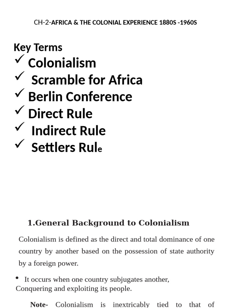 Berlin Conference and Colonial Rule in Africa | PDF | Colonialism | Africa