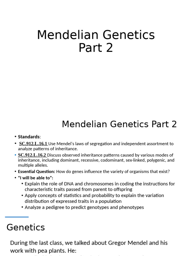 SC.912.L.16.2 - Blended + Sex-Linked + Polygenic + Multiple Alleles ...