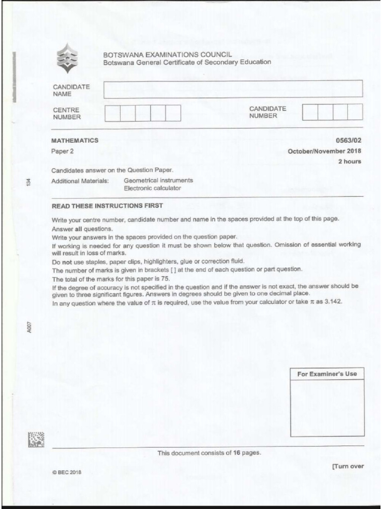 Maths 2 | PDF