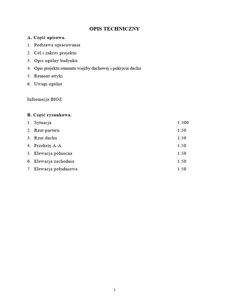 Opis Techniczny | PDF