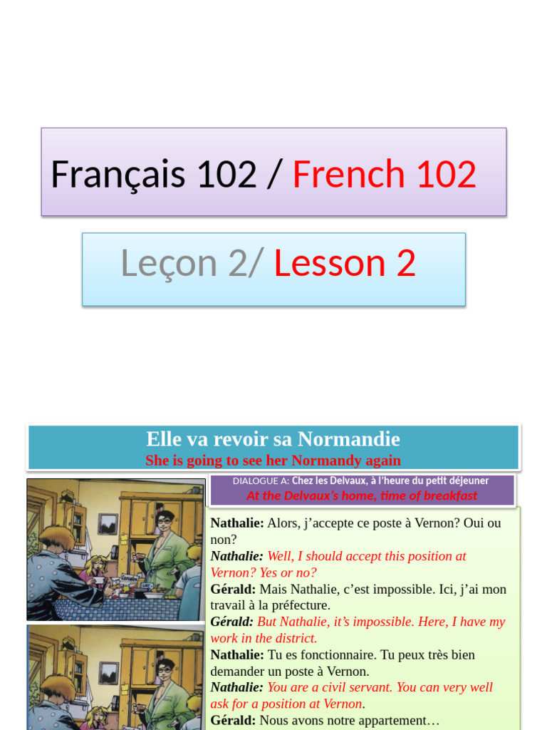 Dialogue sur la Normandie et la famille | PDF