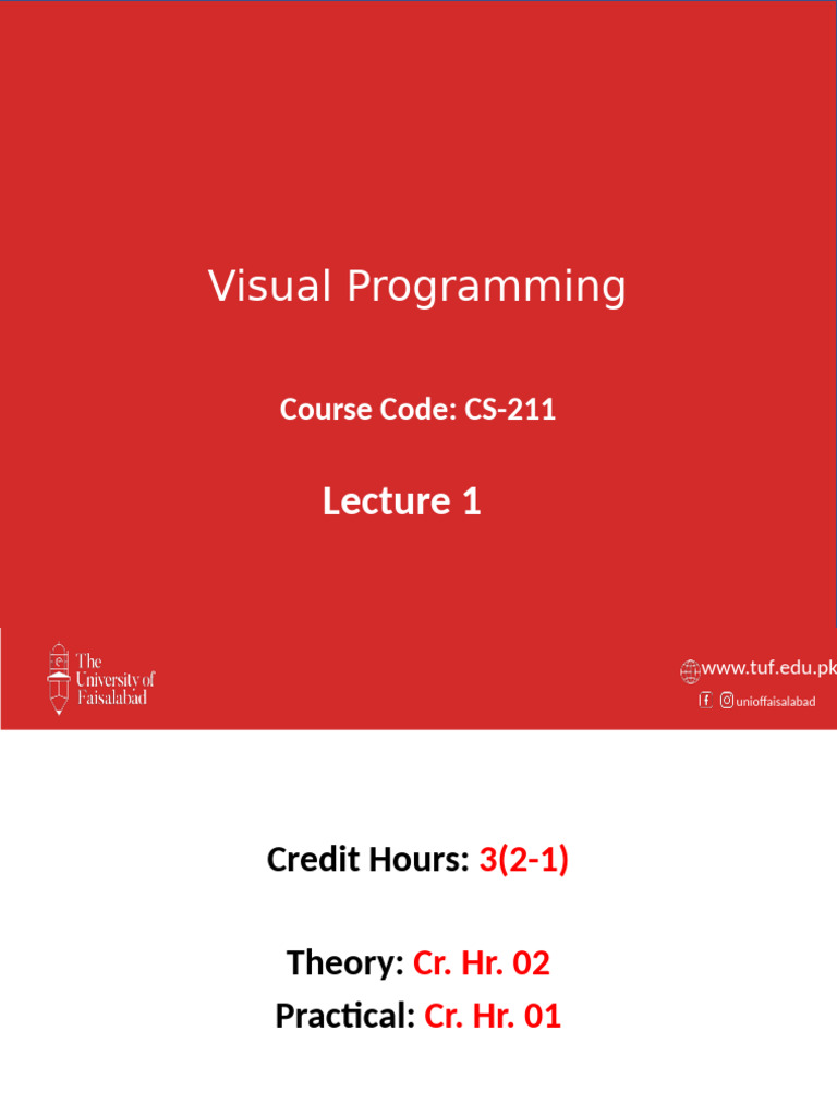 Lecture 01 Introduction | PDF | .Net Framework | Integrated Development Environment