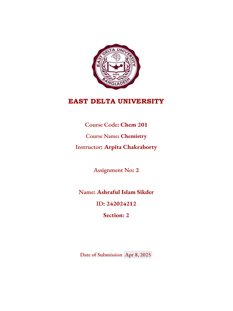 Assignment Cover | PDF