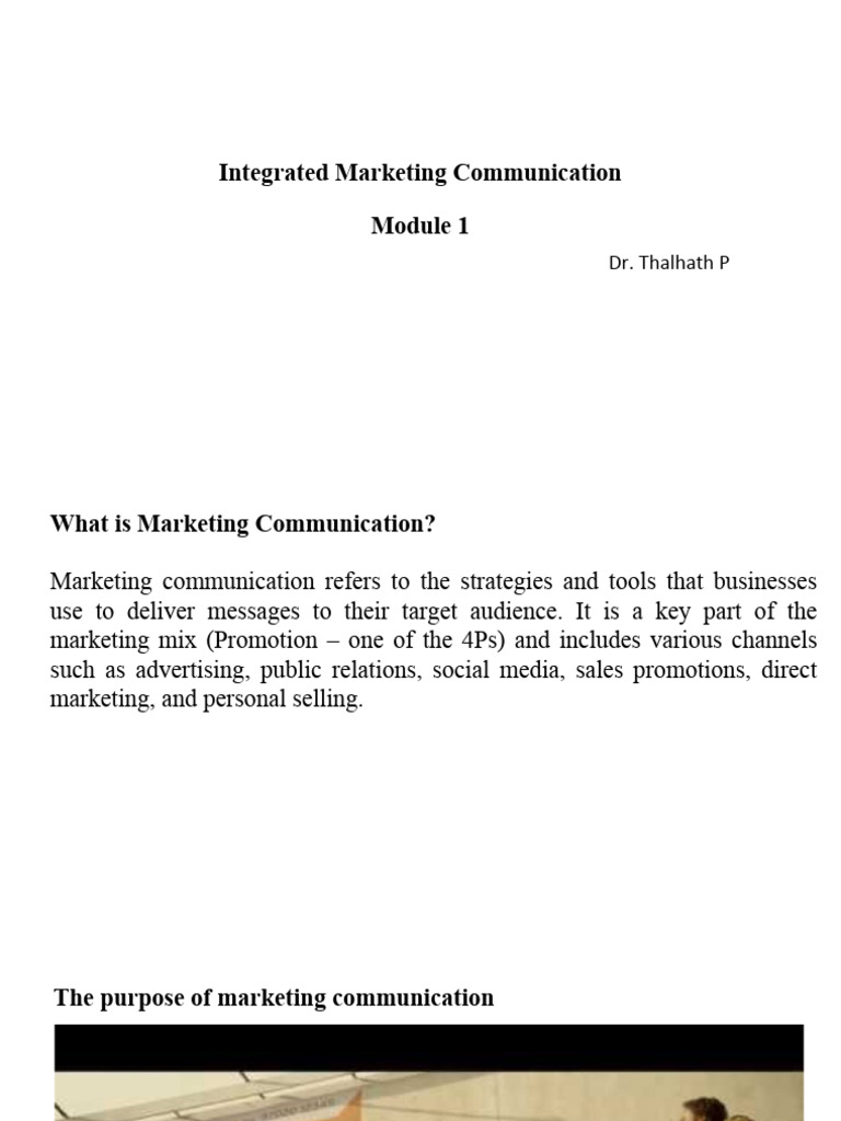 Integrated Marketing Communication 1 | PDF | Marketing Communications | Marketing