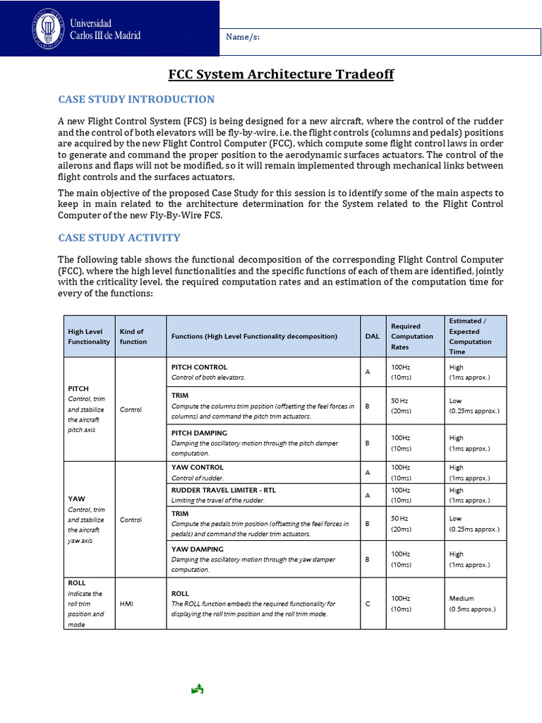 2024-Session_03-IMA_Case_Study | PDF | Aircraft Flight Control System | Scheduling (Computing)
