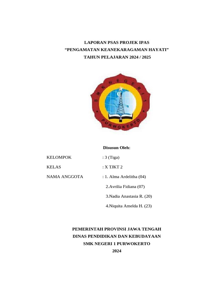 Laporan Psas Projek Ipas | PDF