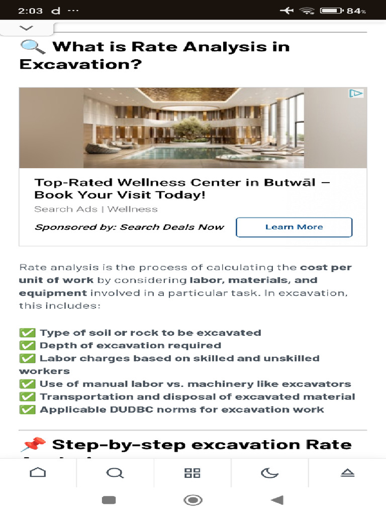 Definition of Rate Analysis | PDF