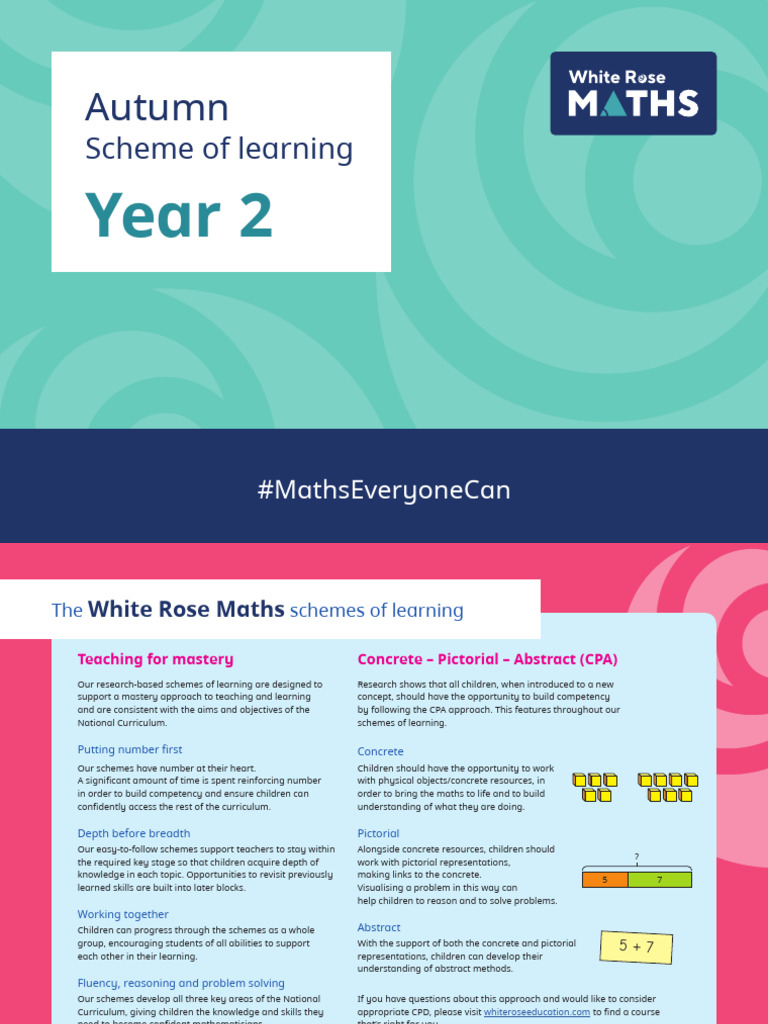 Year 2 Maths Learning Scheme Guide | PDF | Numbers | Curriculum