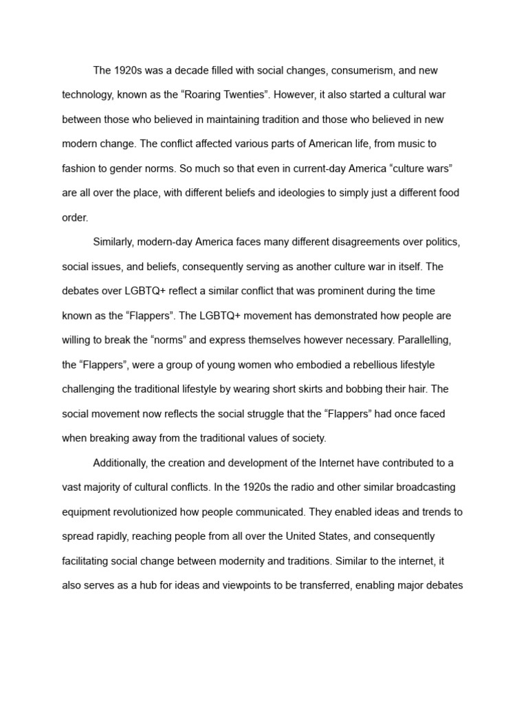 1920s Assignment (Assignment 6) | PDF