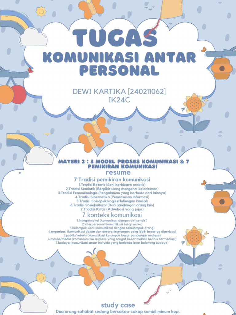 Blue and White Cute Aesthetic Group Project Presentation - Compressed | PDF