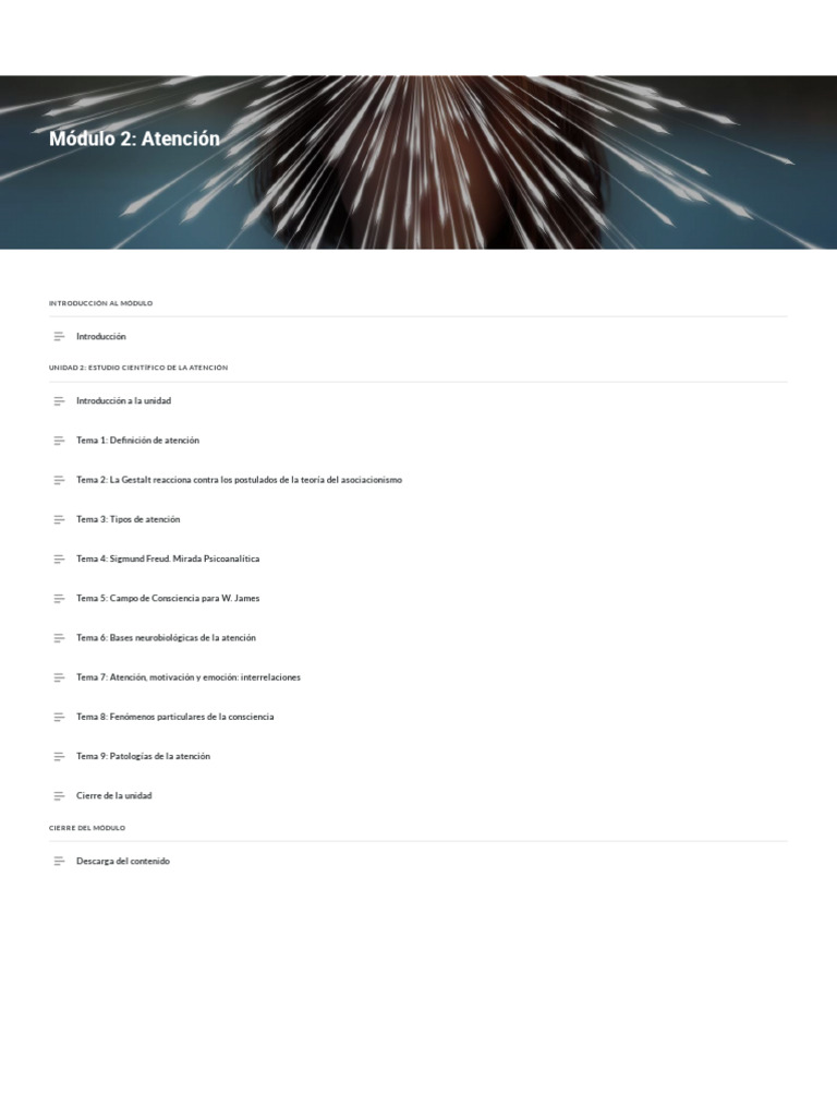 Modulo 2 1 | PDF | Atención | Mente inconsciente